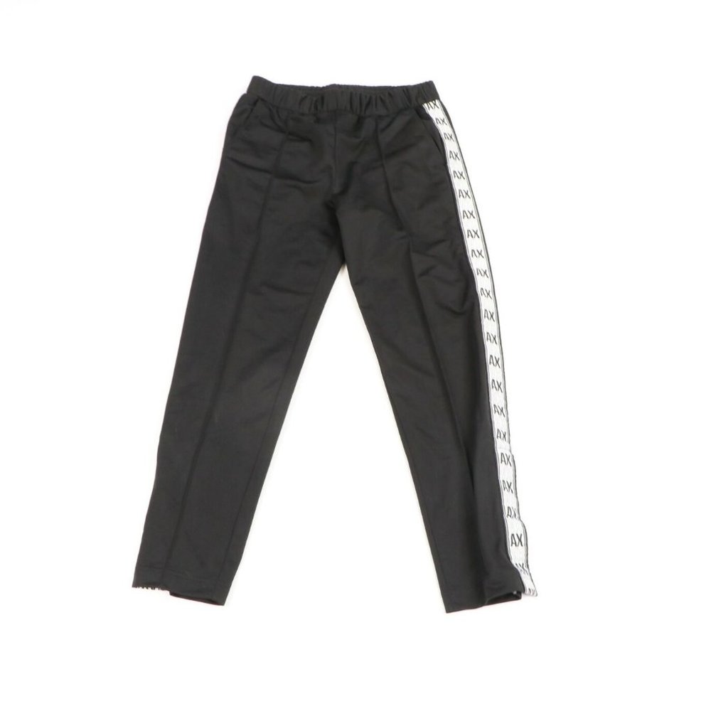 Armani Exchange Taped Logo Sweatpants Pants Black - Gem